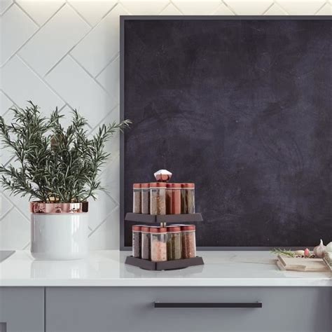 Tourniquet à épices avec pots en verre 10043585 0 Cdiscount Maison