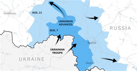 Mapping Ukraines Surprise Invasion Of Russia The New York Times
