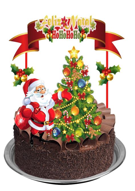 Topo De Bolo Natal Para Imprimir