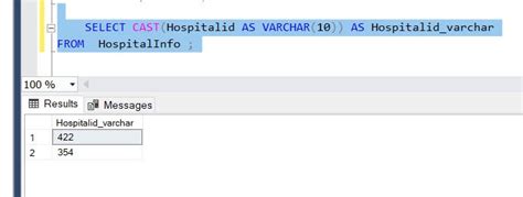 How To Convert Int To Varchar In Sql Server