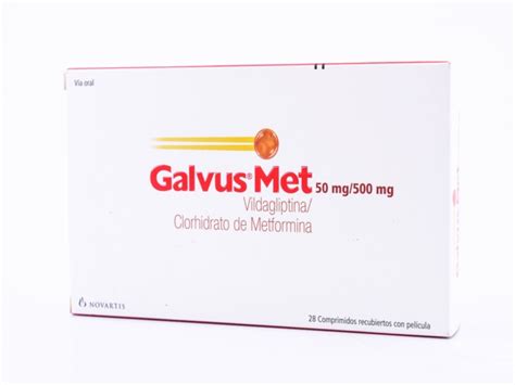 Droguería La Economía galvus met 50 500 mg caja x 28 comprimidos