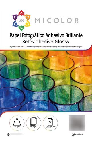 Papel Adhesivo Glossy A G Hojas Cuotas Sin Inter S