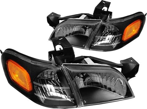 DNA MOTORING Conjunto De Faros HL OH DD974P BK AM Lado Del Conductor Y