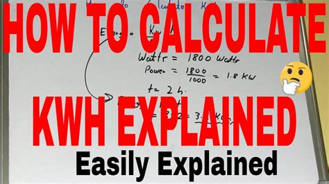 How To Calculate Kwh Calculating Kilowatt Hours Kwh Calculation Formula