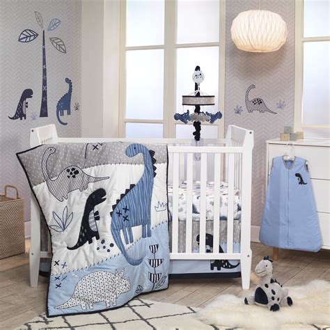 カテゴリー Lambs Ivy Oceania 6 Piece Baby Crib Bedding Set Blue Ocean