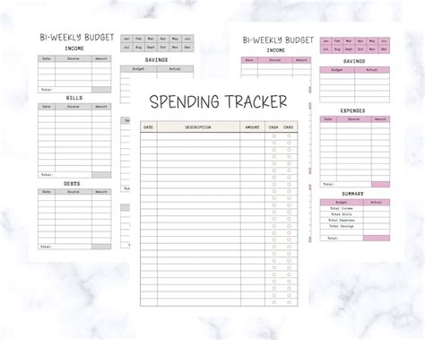 Bi Weekly Budget Printable Template Budget Planner Printable Budget