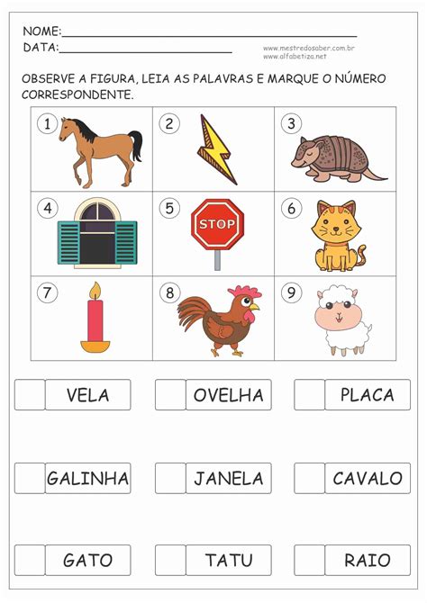 Atividade De Leitura 1 Ano Mestre Do Saber Loja