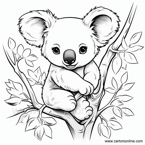 Dibujo De Koala Para Colorear