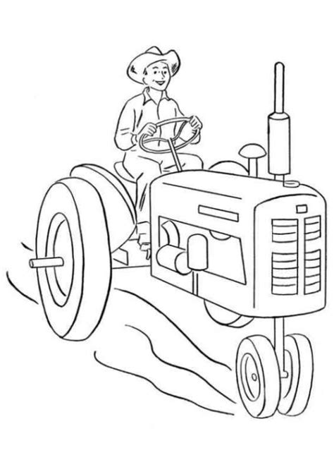 Ausmalbilder Zum Drucken Malvorlage Traktor Kostenlos