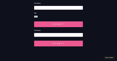 React Hook Form UseForm Template Forked Codesandbox