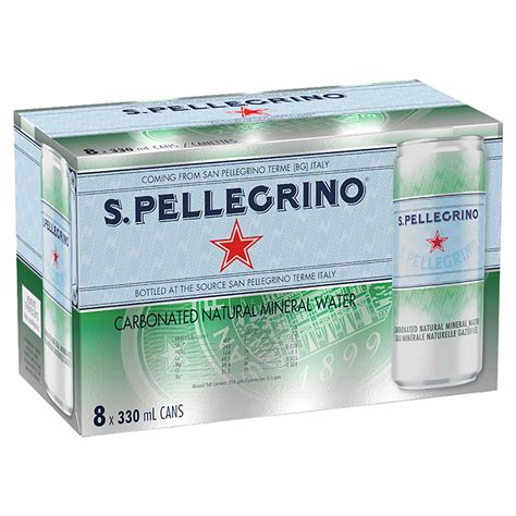 San Pellegrino Carbonated Natural Mineral Water 8x330ml Coquitlam