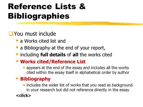 Bibliography Reference Difference