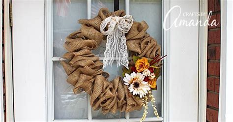 Burlap Wreath How To Make A Burlap Wreath Using A Coat Hanger Bloggow
