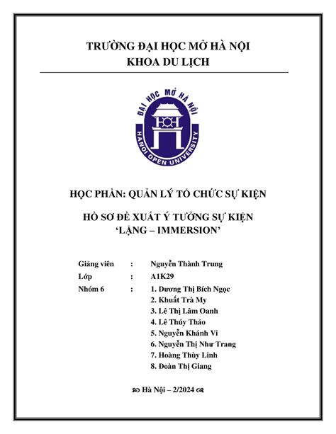 Qltcsk nth TRƢỜNG ĐẠI HỌC MỞ HÀ NỘI KHOA DU LỊCH HỌC PHẦN QUẢN LÝ
