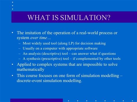introduction to simulation