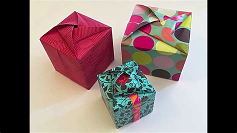 Japanese Style Gift Wrapping With Origami Finish YouTube
