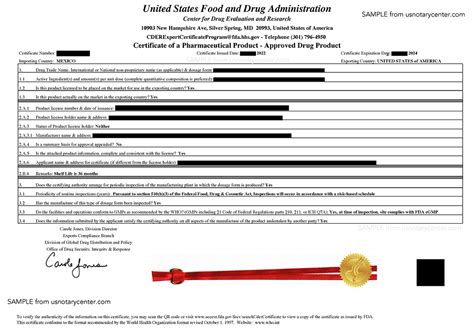 FDA CPP Or ECPP Apostille