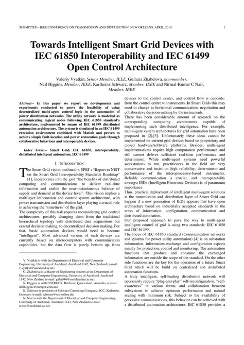 pdf towards intelligent smart grid devices with iec 61850 interoperability and iec 61499 open
