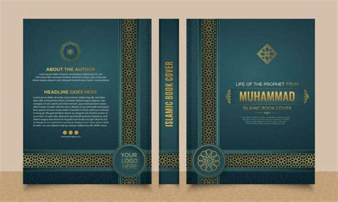 Arabic Islamic Style Book Cover Design With Arabic Pattern Border