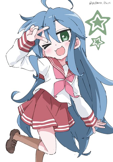 Izumi Konata Lucky Star Drawn By White Gorilla Okamoto Danbooru