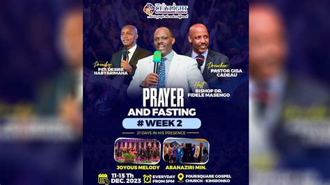 DAY 12 OF 21 DAYS OF PRAYERS AND FASTING With Pst GISA Cadeau 15 12