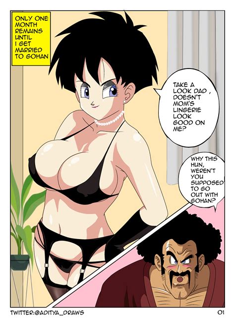 Post Aditya Draws Comic Dragon Ball Series Mr Satan Videl