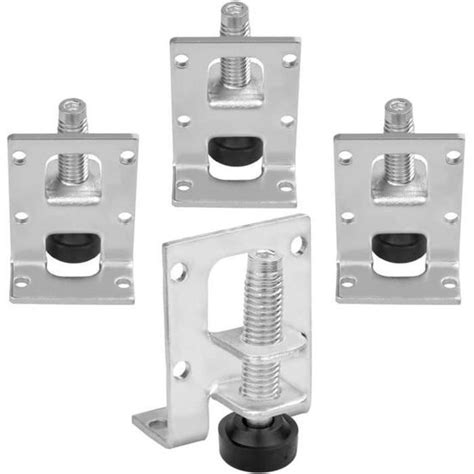 Lot de 4 pieds de nivellement robustes pieds réglables pour établi