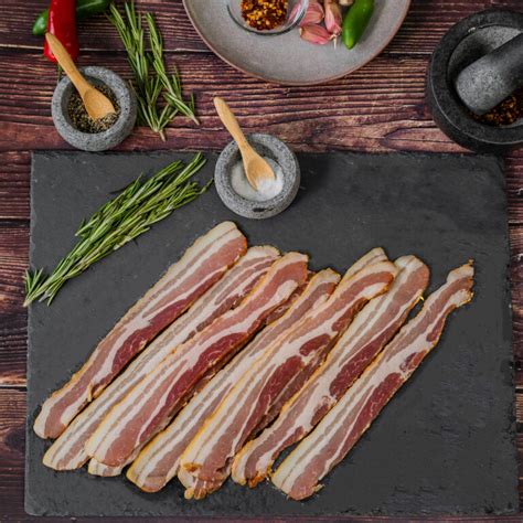 Smoked Dry Cure Streaky Bacon 240g Stilton Butchers From Farm To