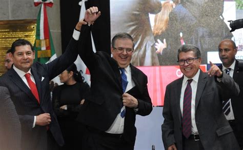 Marcelo Ebrard Agradece A Senadores De Morena En Plenaria