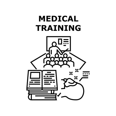 Medical Training Icon Vector Illustration Vector Art At Vecteezy