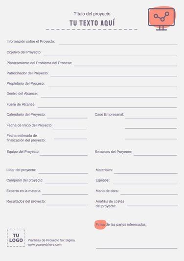 Edita Un Proyecto Six Sigma Con Plantillas Online