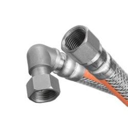 Przewód elastyczny do gazu 1 2 w osłonie z pvc gw 26 100 invena Hydromix