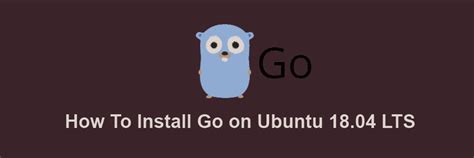 How To Install Go On Ubuntu 18 04 LTS WPcademy