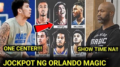 Tiba Tiba Sa Marketing Orlando Magic Kay Kai Sotto Solo Center Lang Si