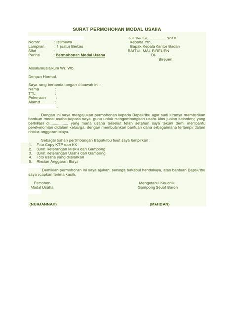 Halaman Unduh Untuk File Contoh Surat Permohonan Modal Usaha Yang Ke 9