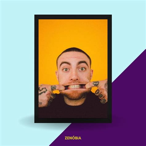 Quadro Decorativo Vidro Album Mac Miller Elo