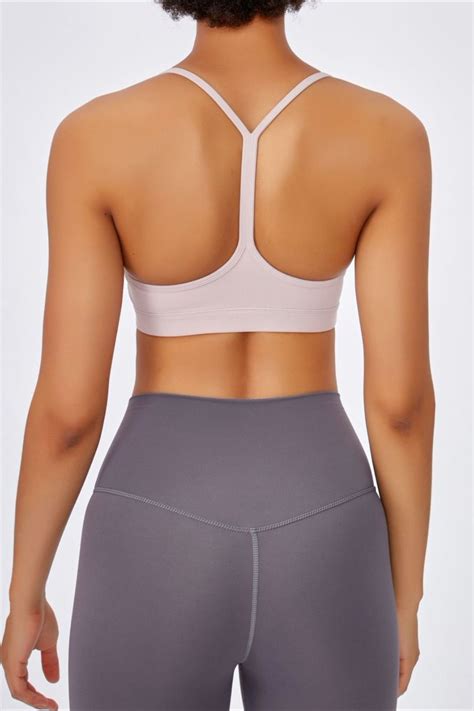 Solid Y Racerback Strappy Sports Bra 7 Colors In 2021 Strappy