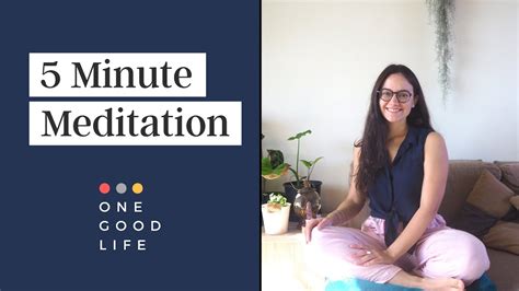 5 Minute MEDITATION Mindfulness Technique YouTube