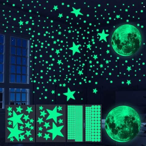Giloty Stelle Fluorescenti Adesive Soffitto 435PCS Stelline Luminose