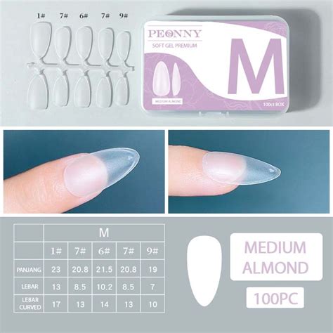 Jual SOFT TIPS PEONY Kuku Palsu Extention Kuku Palsu SOFT TIPS