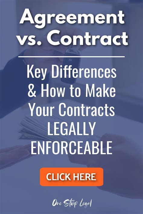 What Are The Main Differences Between Agreements And Contracts How Do