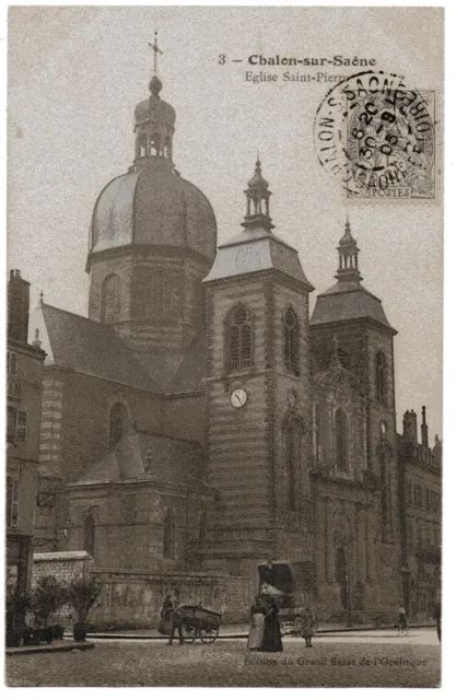 CHALON SUR SAONE Saône Loire CPA 71 l église Saint Pierre Cpa