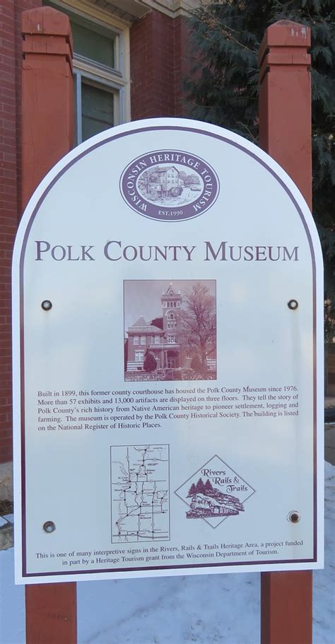 Old Polk County Courthouse Marker Balsam Lake Wisconsin Flickr
