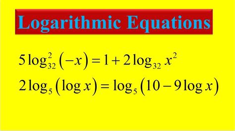 solving logarithmic equations សមីការលោការីត suongthol youtube