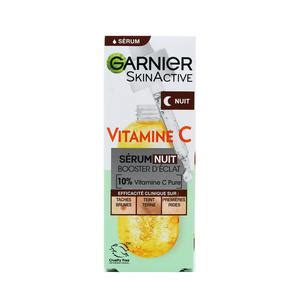 Achat Garnier SkinActive Sérum nuit Booster d éclat Vitamine C 30ml