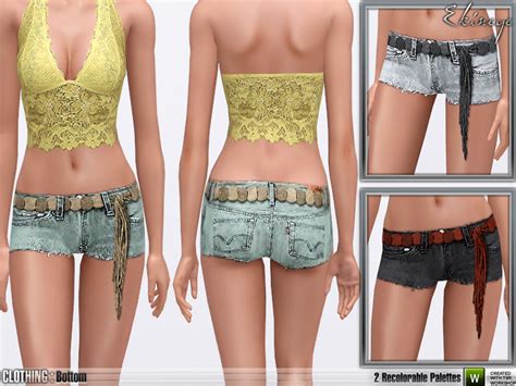 The Sims Resource Denim Cutoff Shorts S