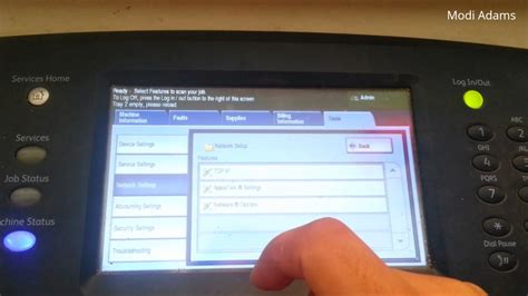 How To Connect Xerox Copier Via Network Youtube