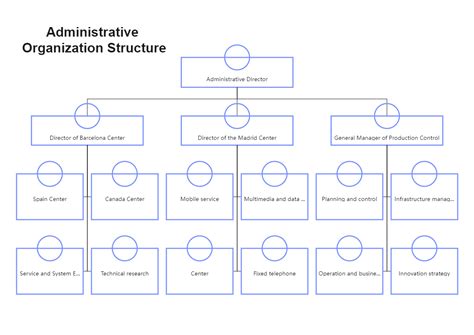 Administrative Organization Structure Example Edrawmax Template Bob