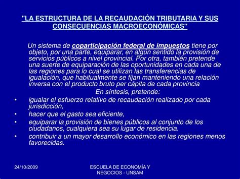 PPT ESTRUCTURA DE LA RECAUDACIÓN TRIBUTARIA Y SUS CONSECUECNIAS