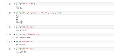 python escape sequences python programming